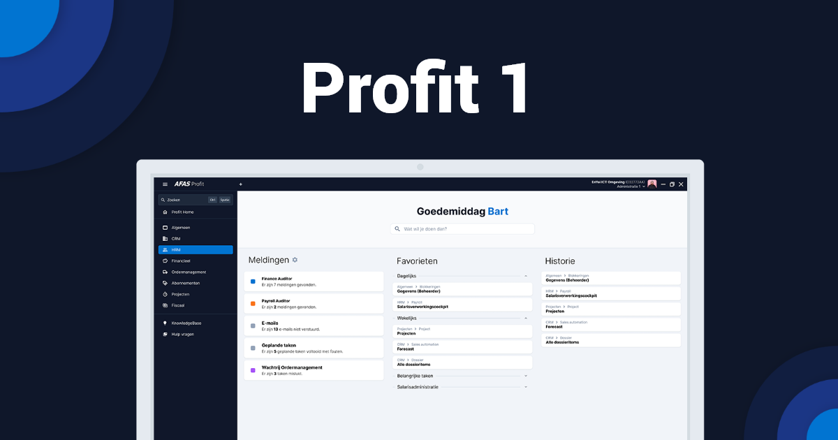 Maak kennis met Profit 1 | AFAS Software - AFAS Klantportal