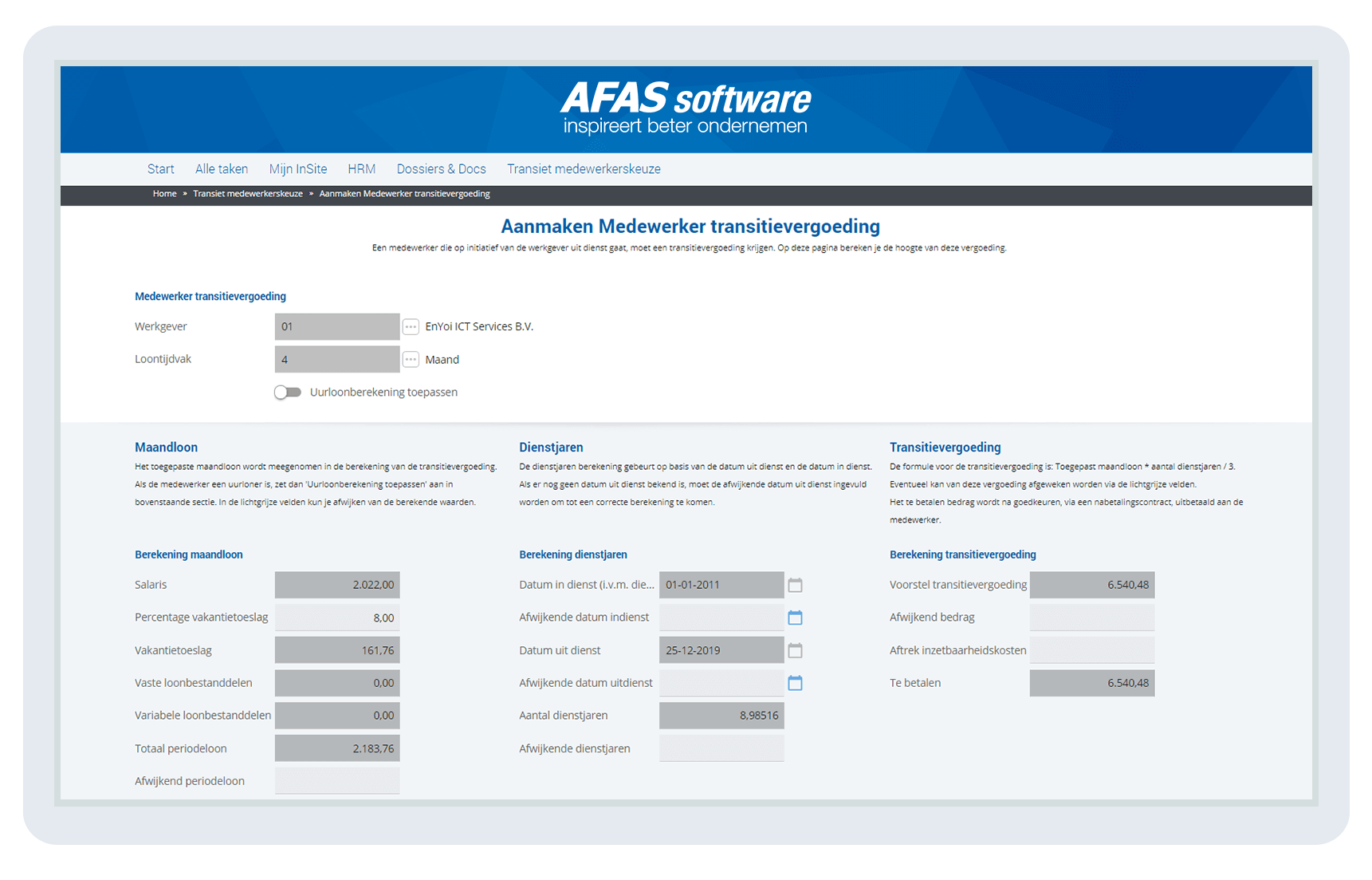 New in Profit 12 - HRM - AFAS Klantportal