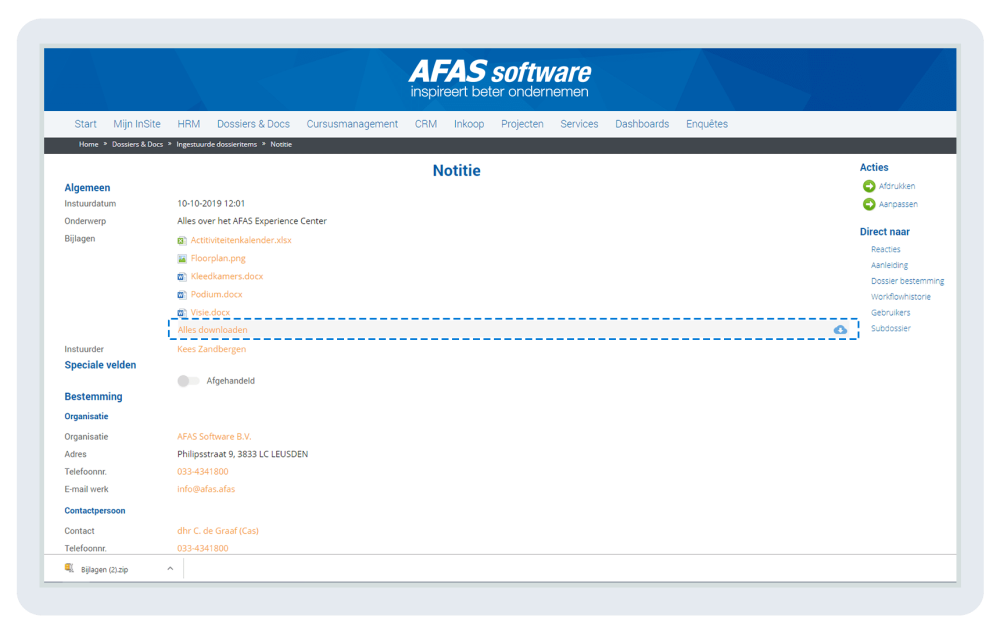 New in Profit 12 - InSite & OutSite - AFAS Klantportal